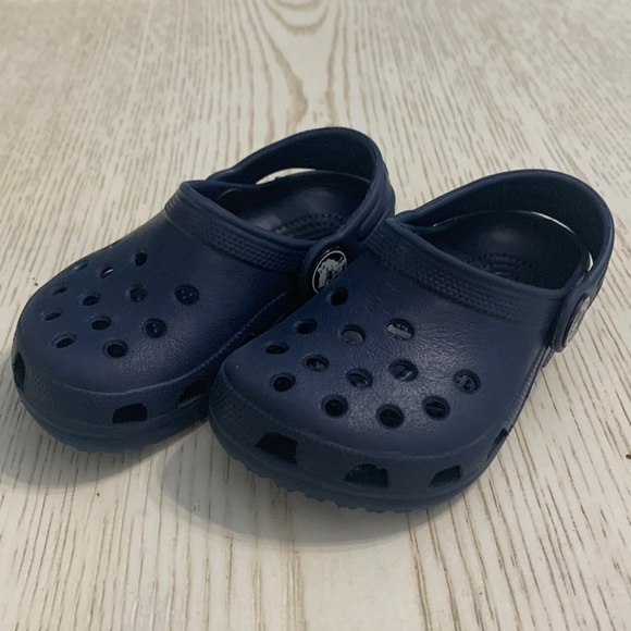 CROCS | Shoes | Crocs Baby Littles Classic Clog Navy | Poshmark